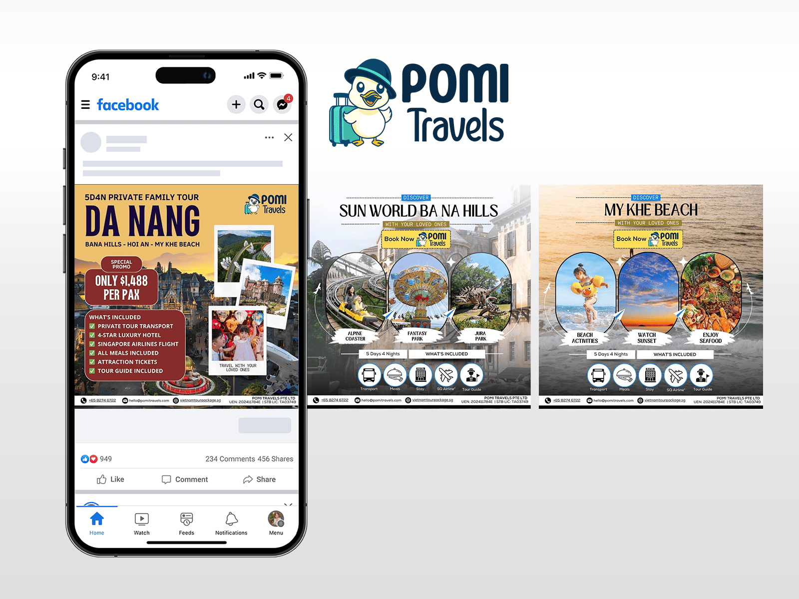 Pomi Travels - Web Design Singapore | Website Design Development