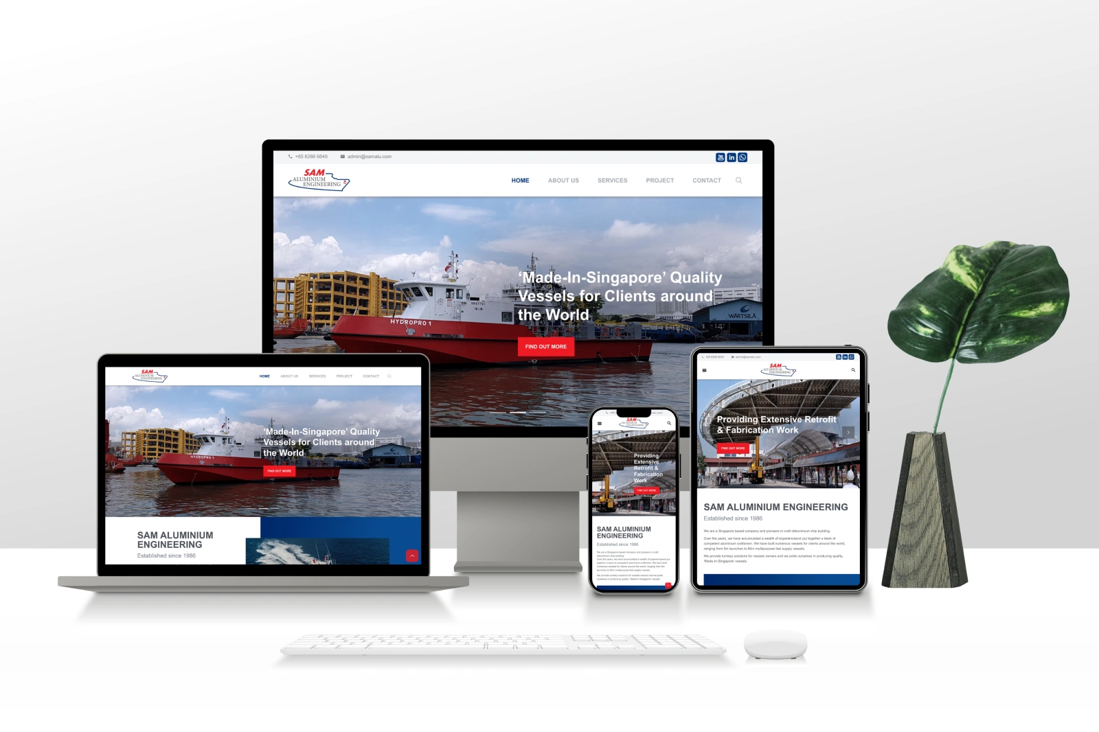 Sam Aluminium Engineering - Web Design Singapore | Website Design ...